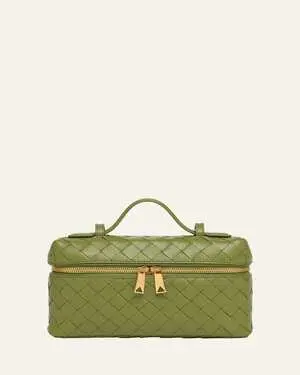 Bottega Veneta Bang Bang Vanity Intrecciato Leather Crossbody Bag Matcha