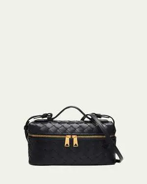 Bottega Veneta Bang Bang Vanity Intrecciato Leather Crossbody Bag Noctur
