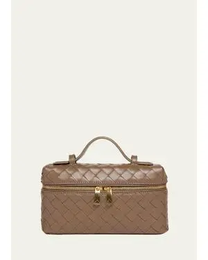 Bottega Veneta Bang Bang Vanity Intrecciato Leather Crossbody Bag - Pinecone