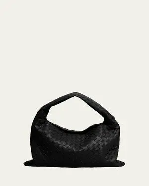 Bottega Veneta Hop Hobo Bag - Black