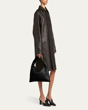 Bottega Veneta Hop Hobo Bag - Black