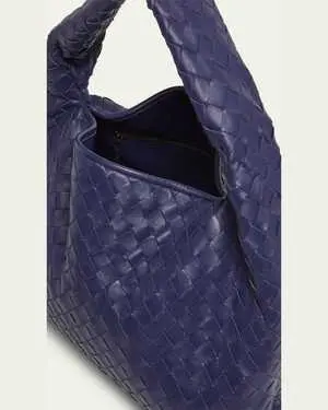 Bottega Veneta Hop Hobo Bag - Black