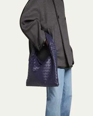 Bottega Veneta Hop Hobo Bag - Black