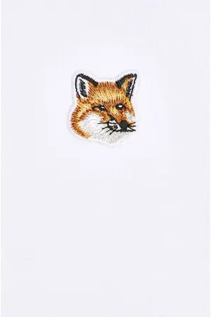 Maison Kitsuné Fox Head Patch Regular Polo - White