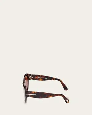 TOM FORD Signature T Cat-eye Sunglasses