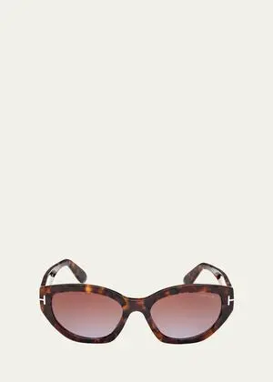 TOM FORD Signature T Cat-eye Sunglasses
