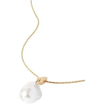 Bottega Veneta Gold-tone Necklace With Pearl - White