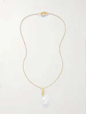 Bottega Veneta Gold-tone Necklace With Pearl - White