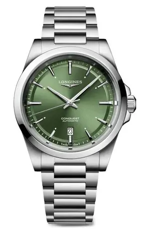 LONGINES Longines Conquest Automatic Bracelet Watch Green