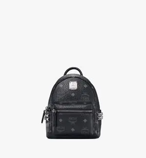 Mcm Stark Bebe Boo Side Studs Visetos Backpack Aw20 Black