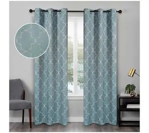 SUPERIOR Imperial Trellis Blackout Curtain Pane Ls, 42x84 - One-color
