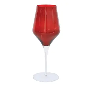 VIETRI Contessa Water Glass Red