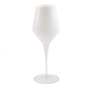 VIETRI Contessa Stem Wine Glass - White