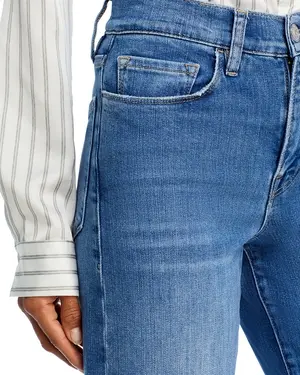 FRAME Le Slim Palazzo High-rise Wide Leg Jeans - Drizzle