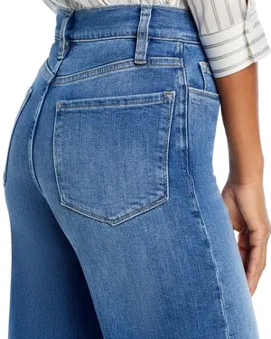 FRAME Le Slim Palazzo High-rise Wide Leg Jeans - Drizzle