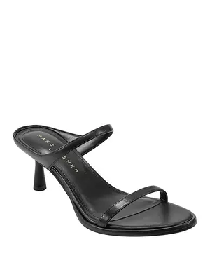 MARC FISHER LTD. Alonde High Heel Slide Sandals - Black
