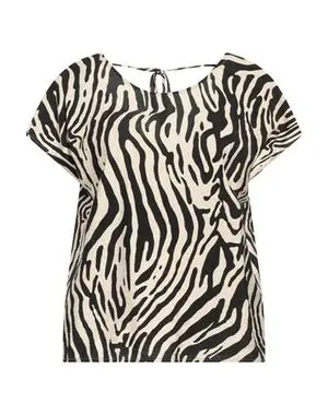 JACQUELINE DE YONG Woven Zebra-print Top