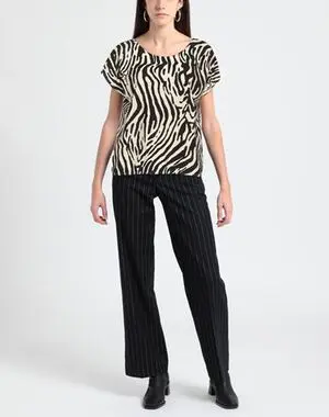 JACQUELINE DE YONG Woven Zebra-print Top