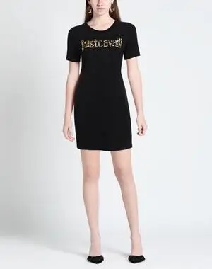 Just Cavalli Mini T-shirt Dress - Black