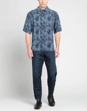 Sandro Shirt Size Lyocell, Linen - Blue