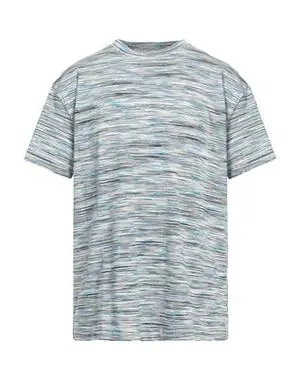 Missoni Man T-shirt Azure Size M Cotton Azure