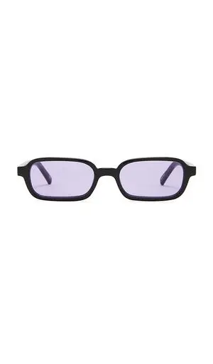 Le Specs Pilferer Sunglasses - Black & Lilac Tint