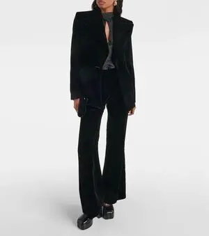 Nina Ricci Velvet Bootcut Trousers