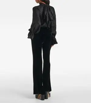 Nina Ricci Velvet Bootcut Trousers