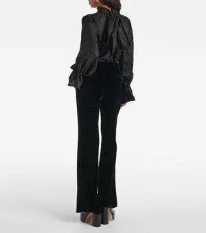 Nina Ricci Velvet Bootcut Trousers