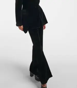 Nina Ricci Velvet Bootcut Trousers