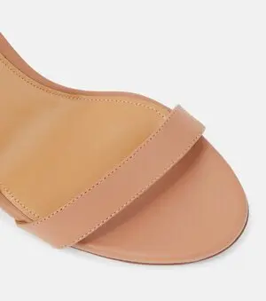 AQUAZZURA So Nude Leather Slingback Sandals - Neutrals