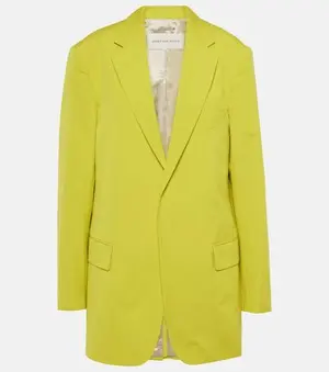 Dries Van Noten Oversized Cotton Poplin Blazer