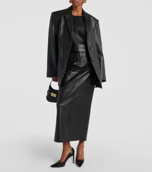 Wardrobe.NYC Oversized Leather Blazer