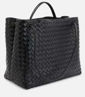 Bottega Veneta Andiamo Large Leather Tote Bag - Black