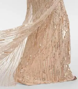 Jenny Packham Ruby Caped Gown - Gold