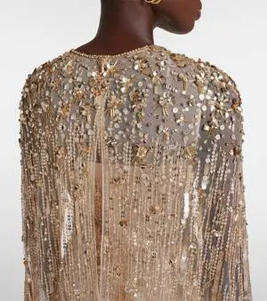 Jenny Packham Ruby Caped Gown - Gold