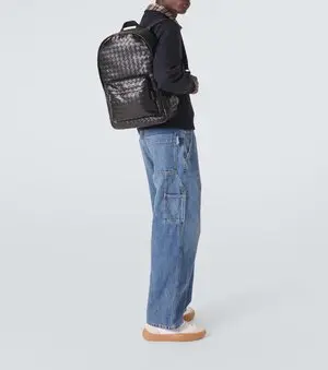 Bottega Veneta Intrecciato Leather Backpack