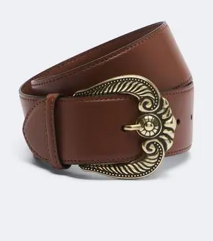 Etro Leather Belt - Brown
