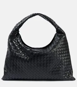 Bottega Veneta Hop Large Shoulder Bag - Black