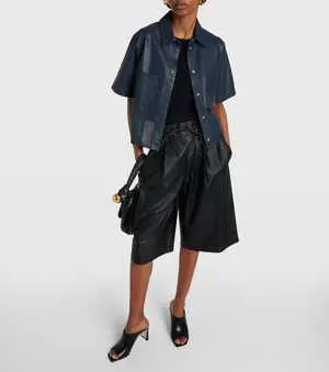 YVES SALOMON Oversized Leather Shirt