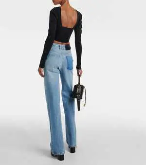 VIVIENNE WESTWOOD Puff-shoulder Wool And Silk Top
