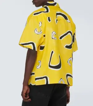 Jacquemus Jean Printed Cotton Bowling Shirt