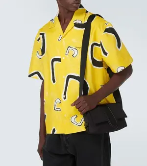 Jacquemus Jean Printed Cotton Bowling Shirt