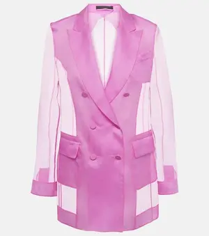 Max Mara Negrar Silk Organza Blazer