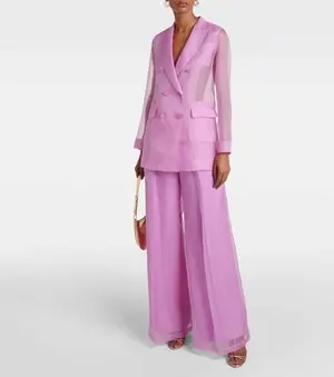 Max Mara Negrar Silk Organza Blazer
