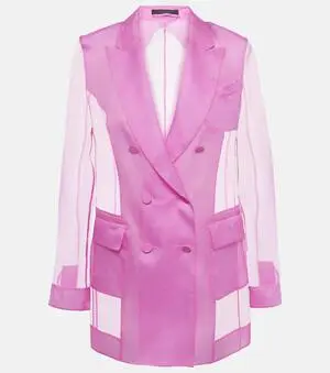 Max Mara Negrar Silk Organza Blazer