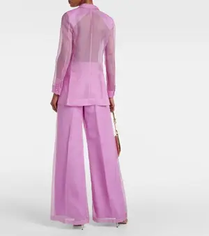 Max Mara Negrar Silk Organza Blazer