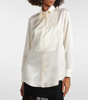 Dolce & Gabbana Paneled Silk Shirt