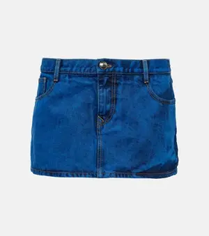 VIVIENNE WESTWOOD Low-rise Denim Miniskirt - Blue