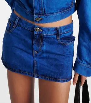 VIVIENNE WESTWOOD Low-rise Denim Miniskirt